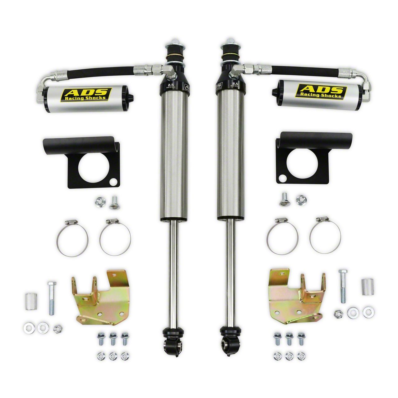 ADS Racing Shocks Jeep Wrangler 2.50-Inch Smooth Body Front Shocks with ...