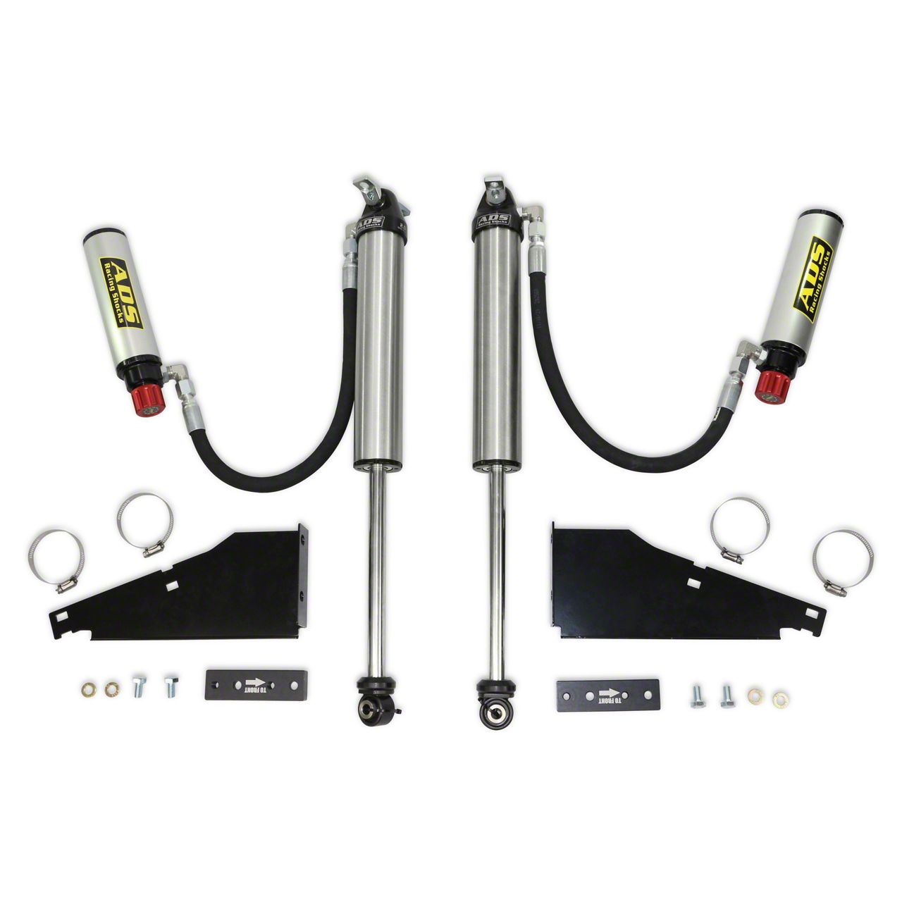 ADS Racing Shocks Jeep Wrangler 2.50-Inch Smooth Body Rear Shocks with ...