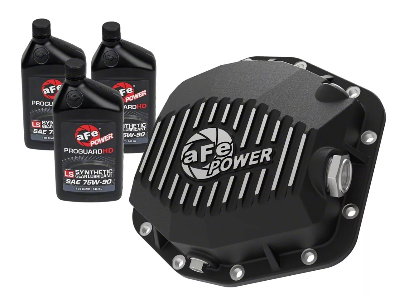AFE Bronco Pro Series Rear Differential Cover with Machined Fins and ...