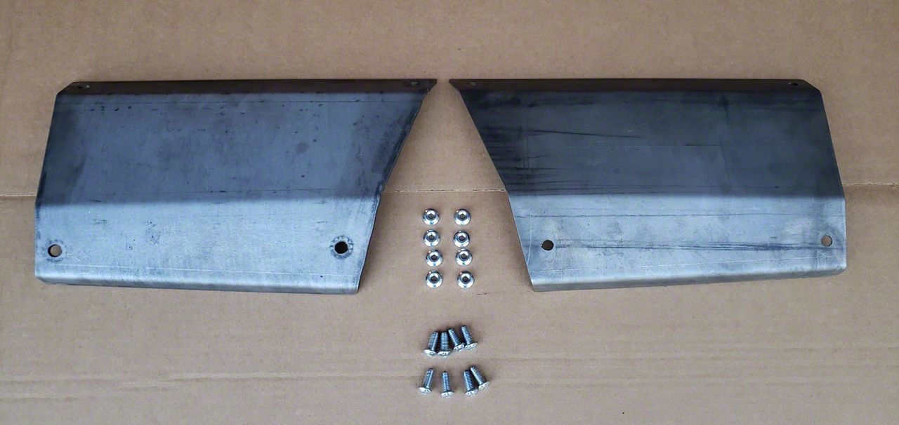 Affordable Offroad Jeep Cherokee Rear Lower Quarter Armor; Bare Metal ...