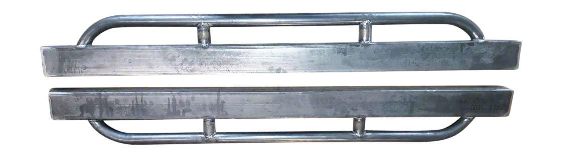 Affordable Offroad Jeep Grand Cherokee Weld-On Rock Sliders; Bare Metal ...