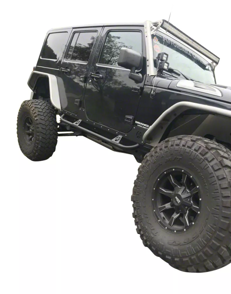 Affordable Offroad Jeep Wrangler Lower Body Armor with Rock Sliders ...