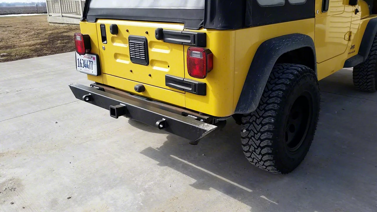 Affordable Offroad Jeep Wrangler Rear Bumper; Black 200-5009 (87-06 ...