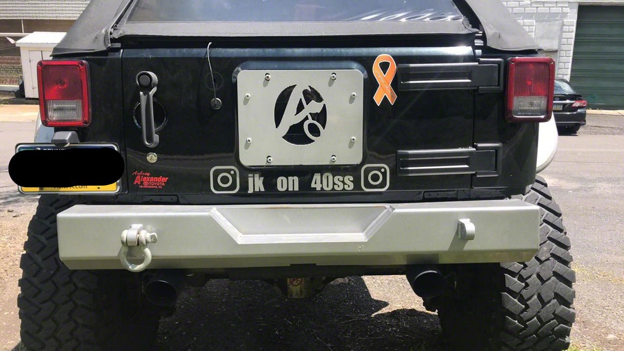 Affordable Offroad Jeep Wrangler Shorty Rear Bumper; Black 200-4009 (07 ...