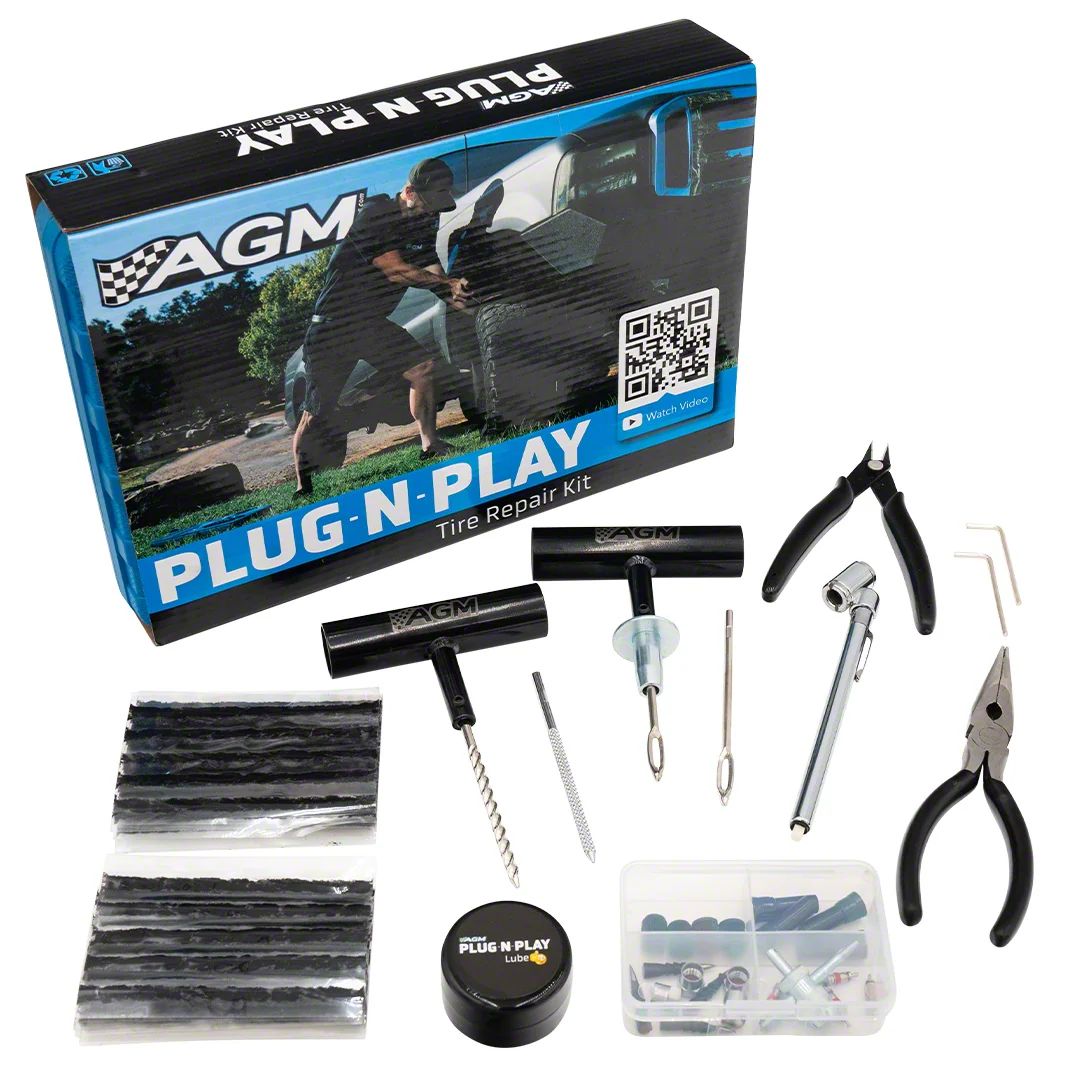 AGM Universal XT Plug-n-Play Tire Repair Kit AGM-TGP-1059 - Free Shipping