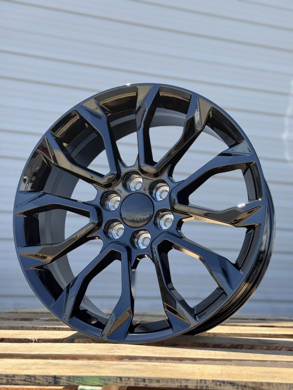 AGP Wheels Titan 142 Gloss Black 6-Lug Wheel; 22x9; 28mm Offset 1142229 ...