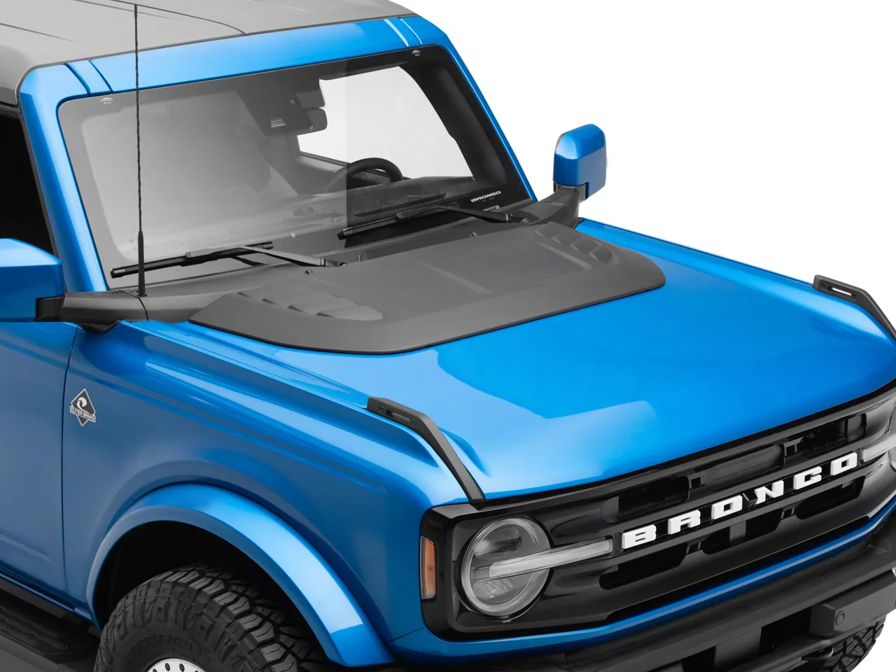 Air Design Bronco Hood Scoop; Satin Black FO34E01 (21-25 Bronco ...