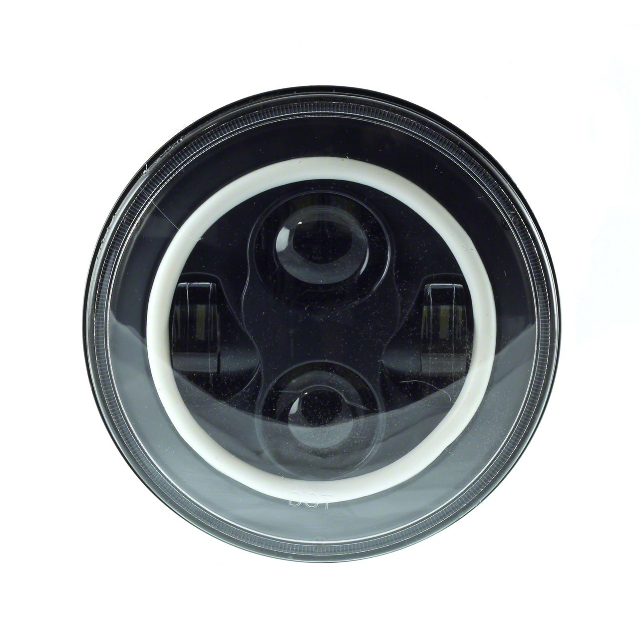 All Terrain Concepts Jeep Wrangler 7-Inch LED Halo Headlights; Black ...