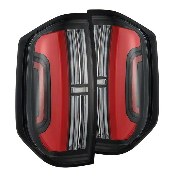 AlphaRex Tundra NOVA-Series Prismatic LED Tail Lights; Black/Red ...