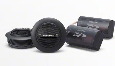 Alpine Tacoma Type-R 1-Inch Silk Ring Dome Tweeter Set; 150W SPR-10TW ...