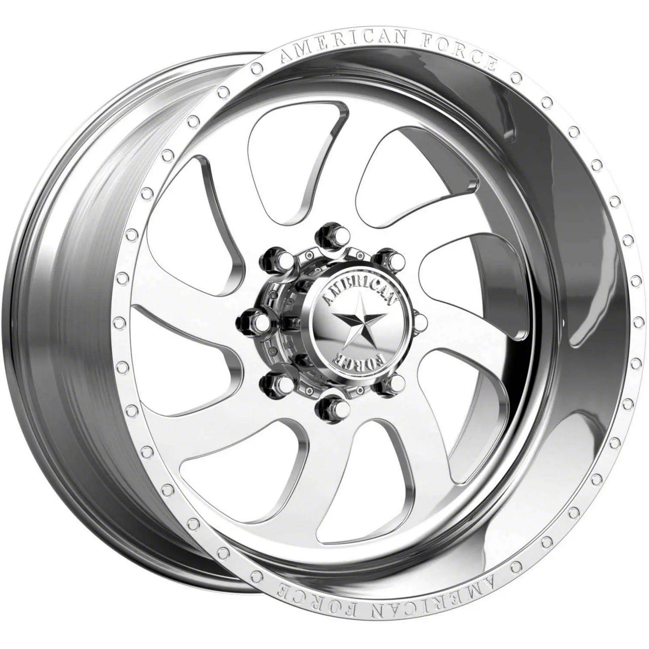 American Force Toyota 4-Runner 76 Blade SS Polished 6-Lug Wheel; 22x10 ...