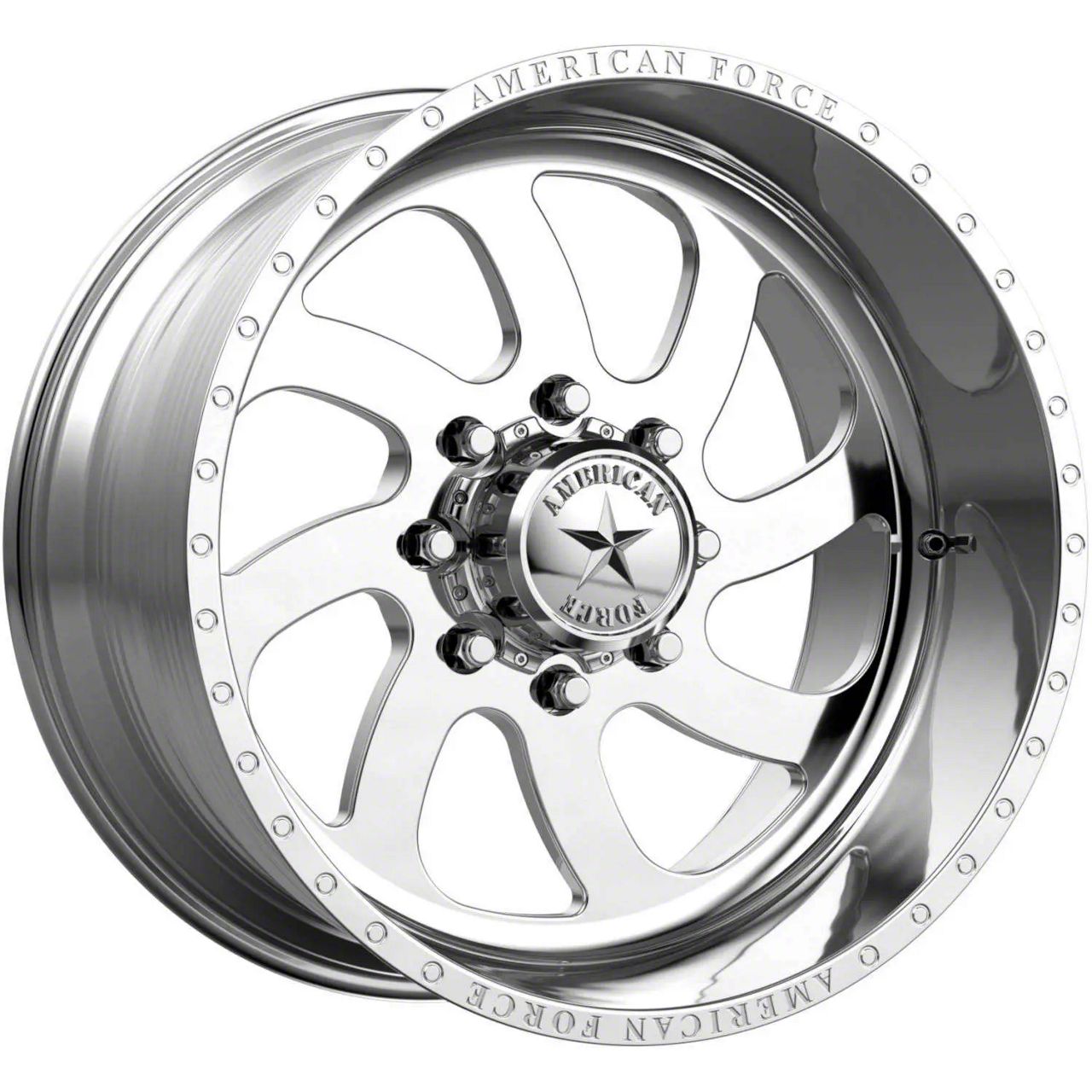 American Force Toyota 4-Runner 76 Blade SS Polished 6-Lug Wheel; 22x10 ...