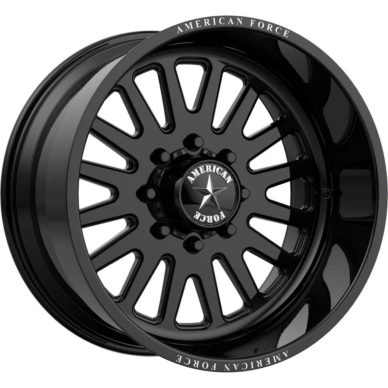 American Force Toyota 4-Runner F20 Atom SS Gloss Black Machined 6-Lug ...