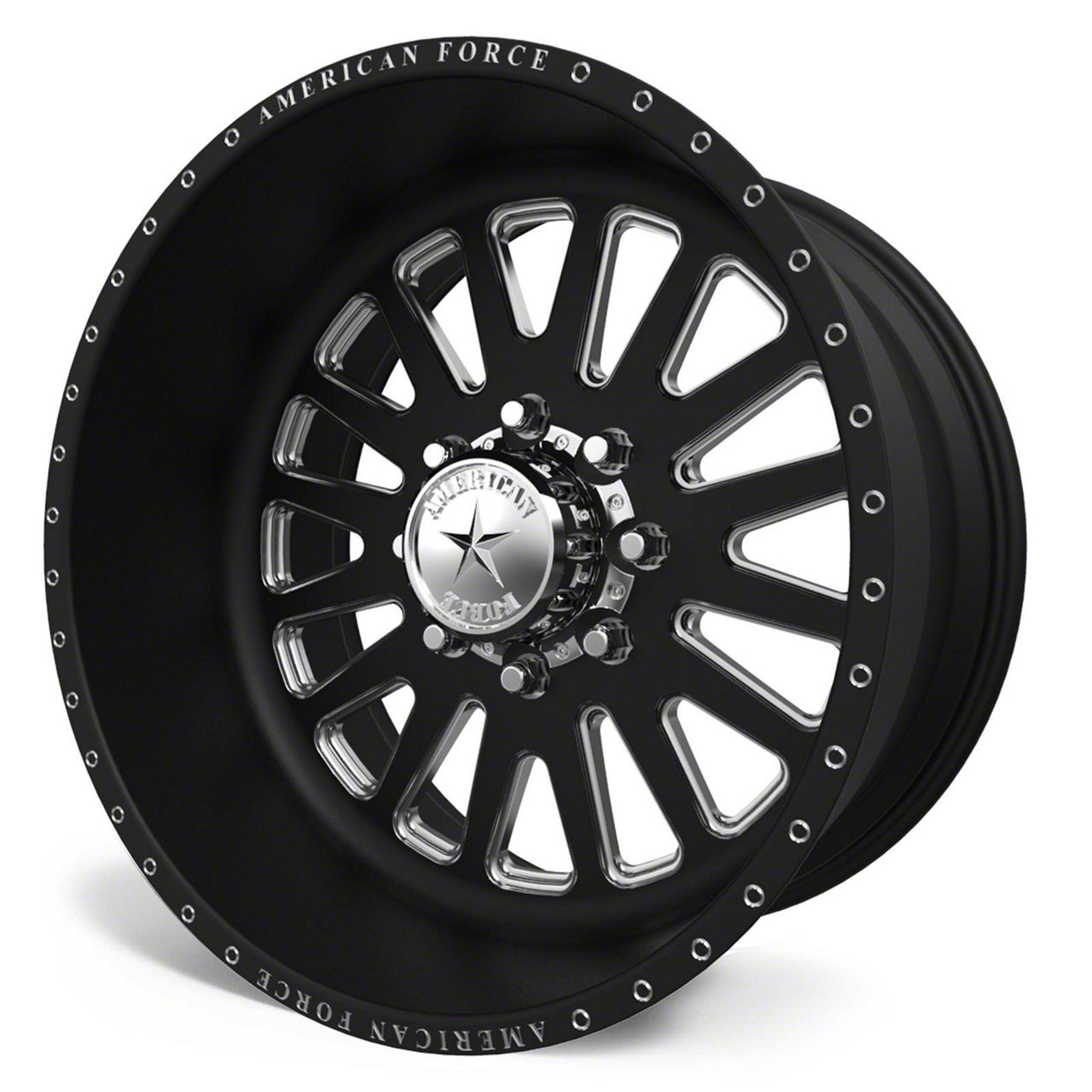 American Force Tundra F20 Atom SS Gloss Black Machined 6-Lug Wheel ...