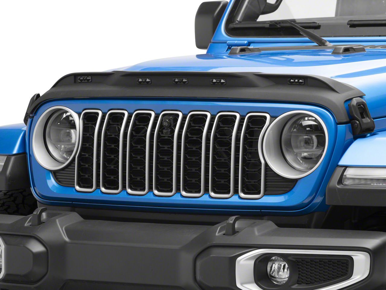 American Modified Jeep Gladiator Hood Protector Stone Guard with Amber ...