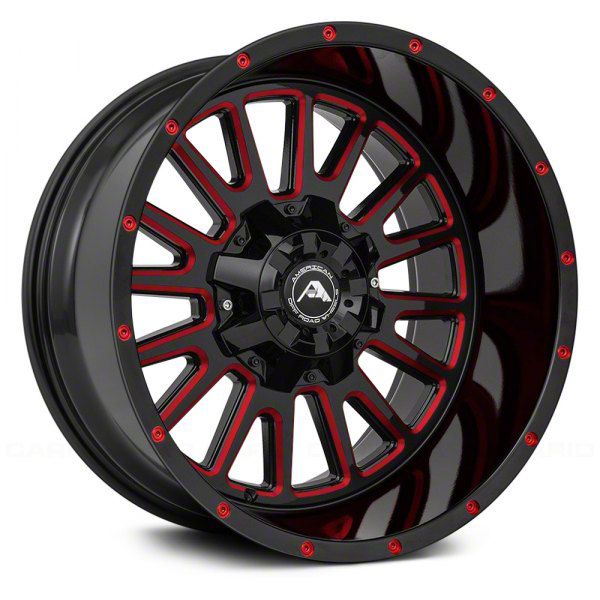 American Off-Road Wheels Toyota 4-Runner A105 Gloss Black Milled with ...