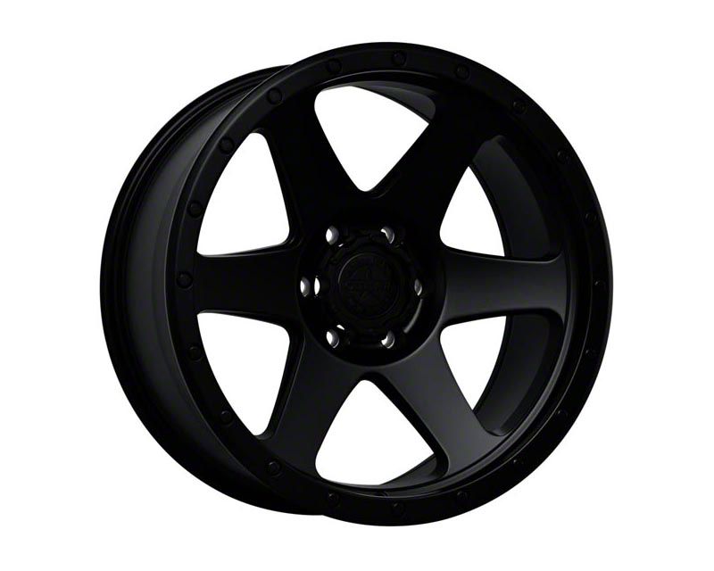 American Outlaw Wheels Titan Sidewinder Satin Black 6-Lug Wheel; 20x9 ...