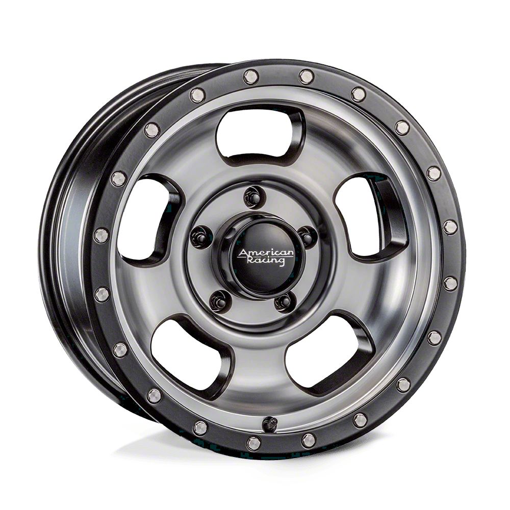 American Racing Tacoma Ansen Offroad Satin Black Machined 6-Lug Wheel ...