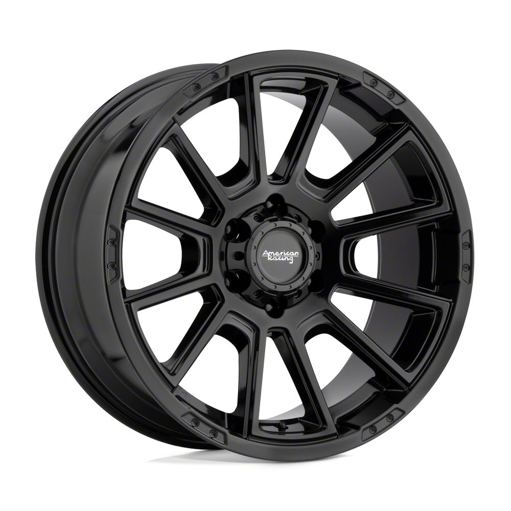 American Racing Tundra Intake Gloss Black 5-Lug Wheel; 20x9; 18mm ...