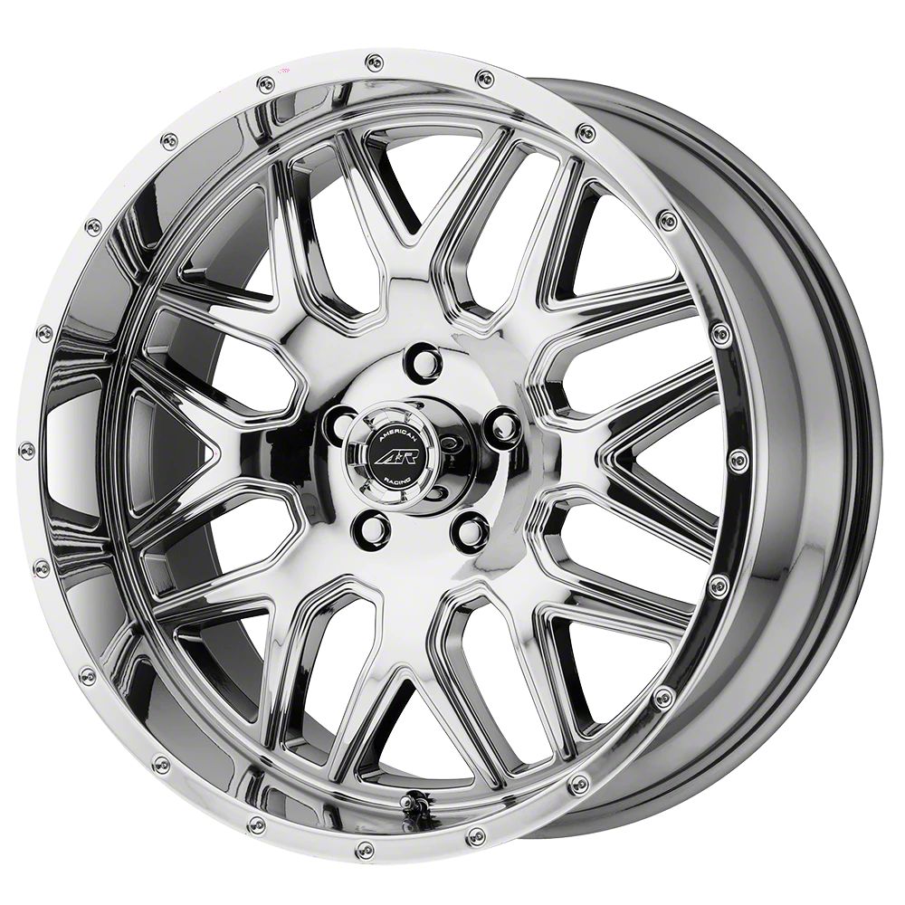 American Racing Bronco AR910 PVD Chrome 6-Lug Wheel; 20x9; 18mm Offset ...