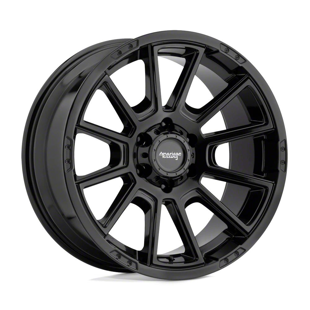 American Racing Bronco Intake Gloss Black 6-Lug Wheel; 18x8.5; 18mm ...