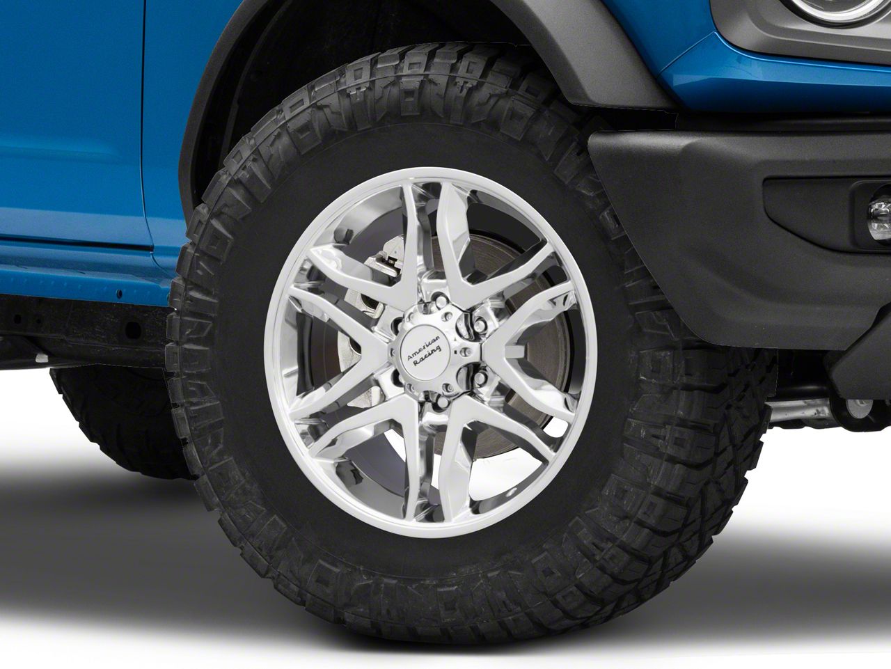 American Racing Bronco Mainline Chrome 6-Lug Wheel; 18x8.5; 30mm Offset ...