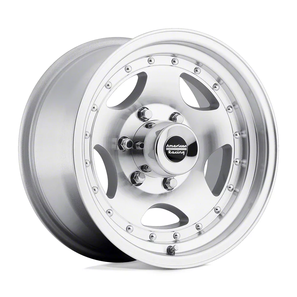 American Racing Jeep Wrangler AR23 Machined Wheel; 15x8; -19mm Offset ...