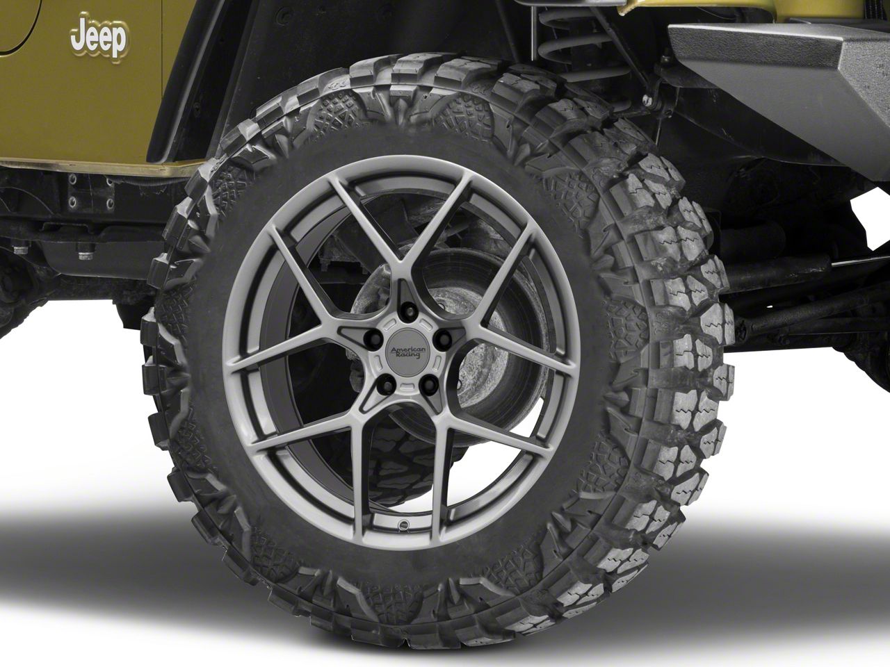 American Racing Jeep Wrangler Crossfire Graphite Wheel; 20x9; 35mm ...