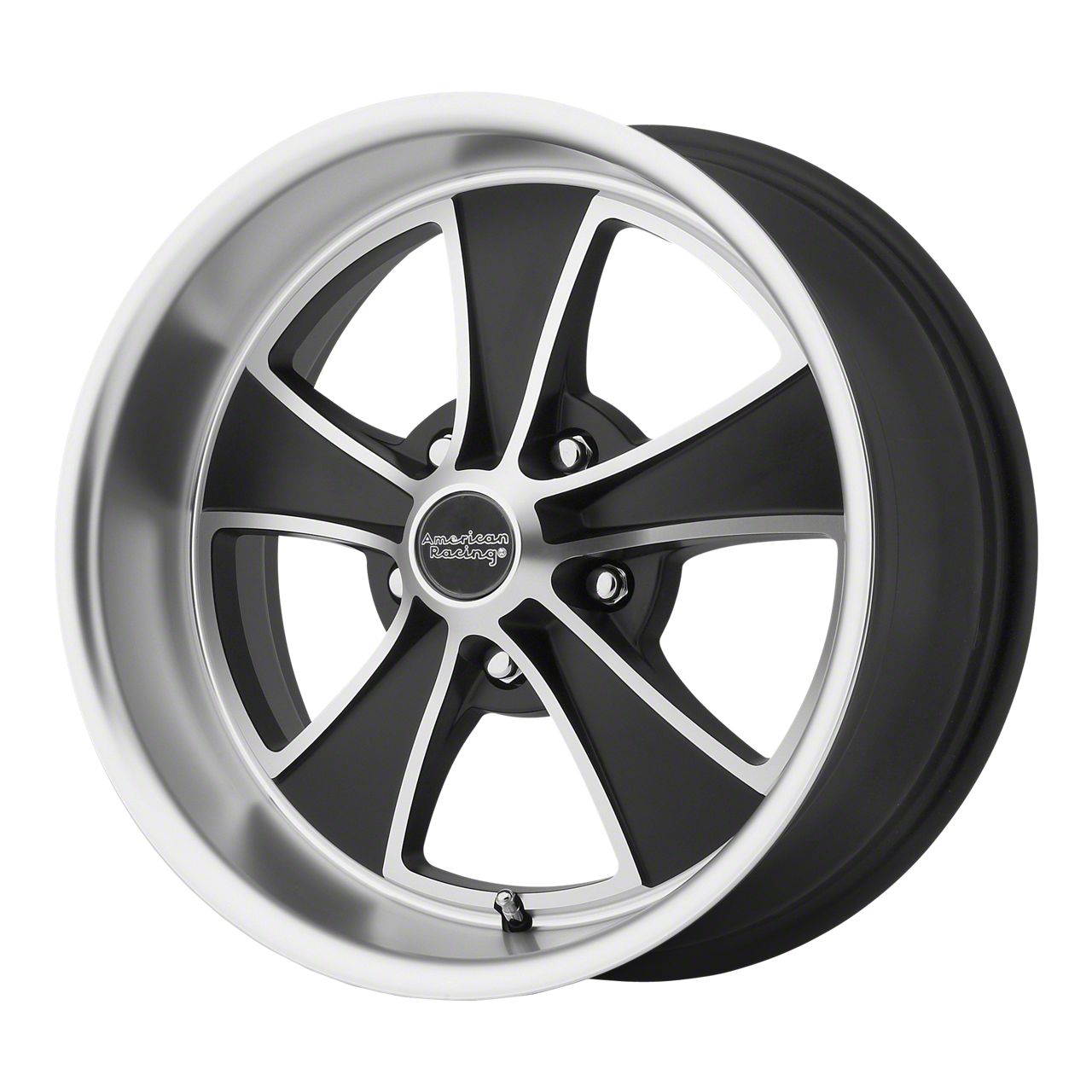 American Racing Jeep Wrangler Mach 5 Satin Black Machined Wheel; 17x8 ...