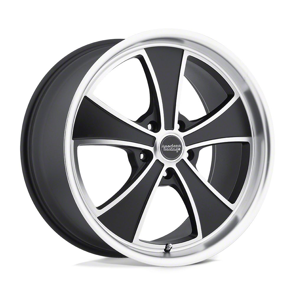 American Racing Jeep Wrangler Mach 5 Satin Black Machined Wheel; 18x9 ...