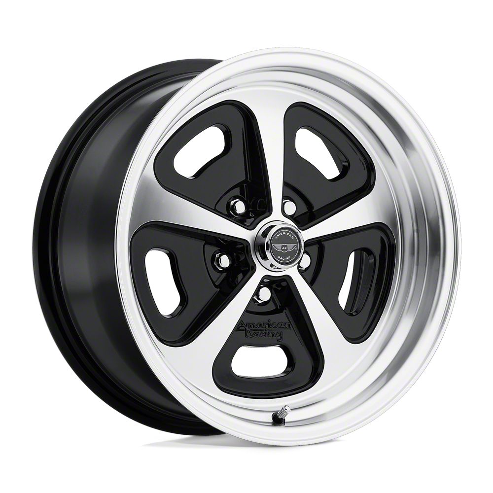 American Racing Jeep Wrangler VN501 Gloss Black Machined Wheel; 17x7 ...