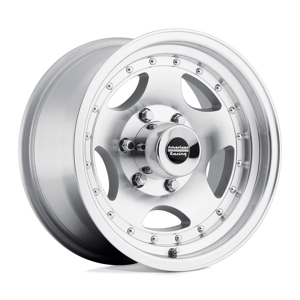 American Racing Jeep Wrangler AR23 Machined Wheel; 15x7; -6mm Offset ...