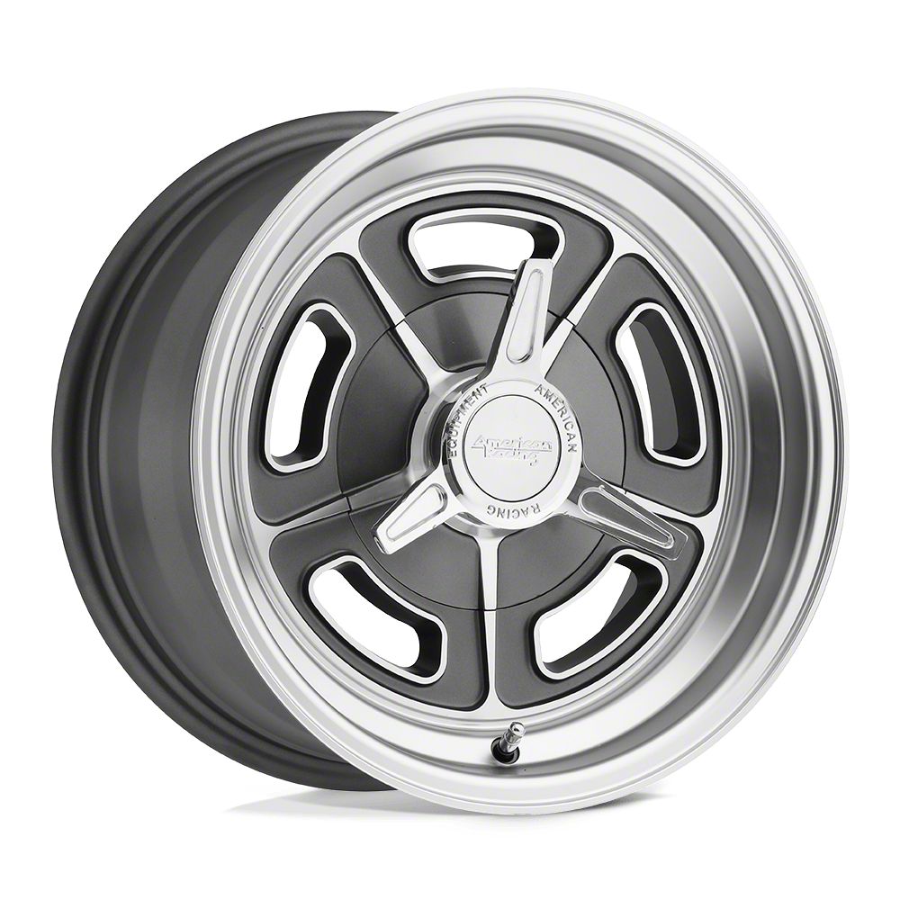 American Racing Jeep Wrangler VN502 Mag Gray Machined Wheel; 15x7; 0mm ...