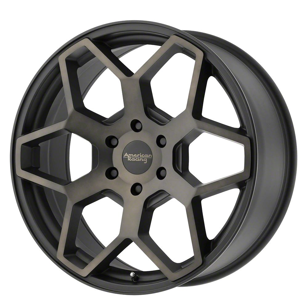 American Racing Titan AR916 Satin Black with Dark Tint Clear Coat 6-Lug ...
