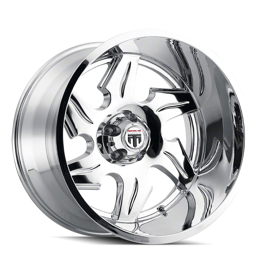 American Truxx Jeep Gladiator Ninja Chrome Wheel; 22x14; -76mm Offset ...