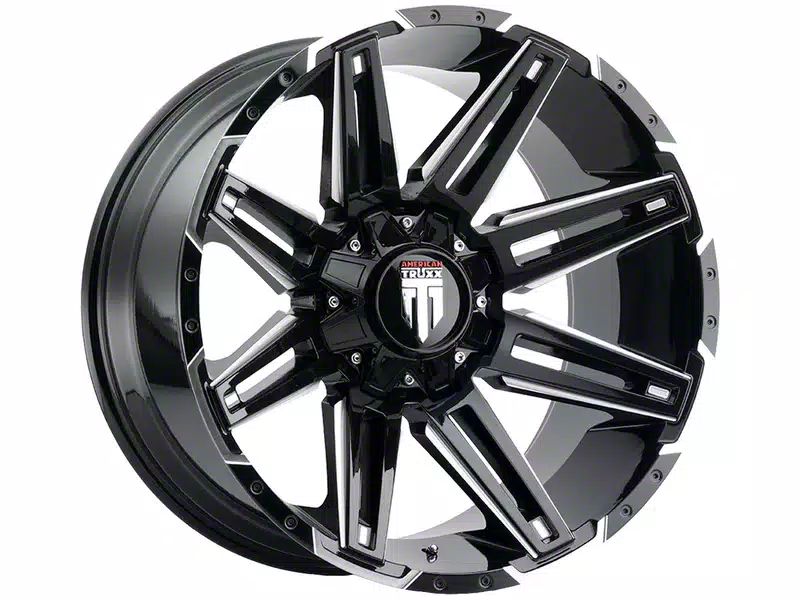 American Truxx Titan XD Boom Satin Black Milled 6-Lug Wheel; 20x9 ...