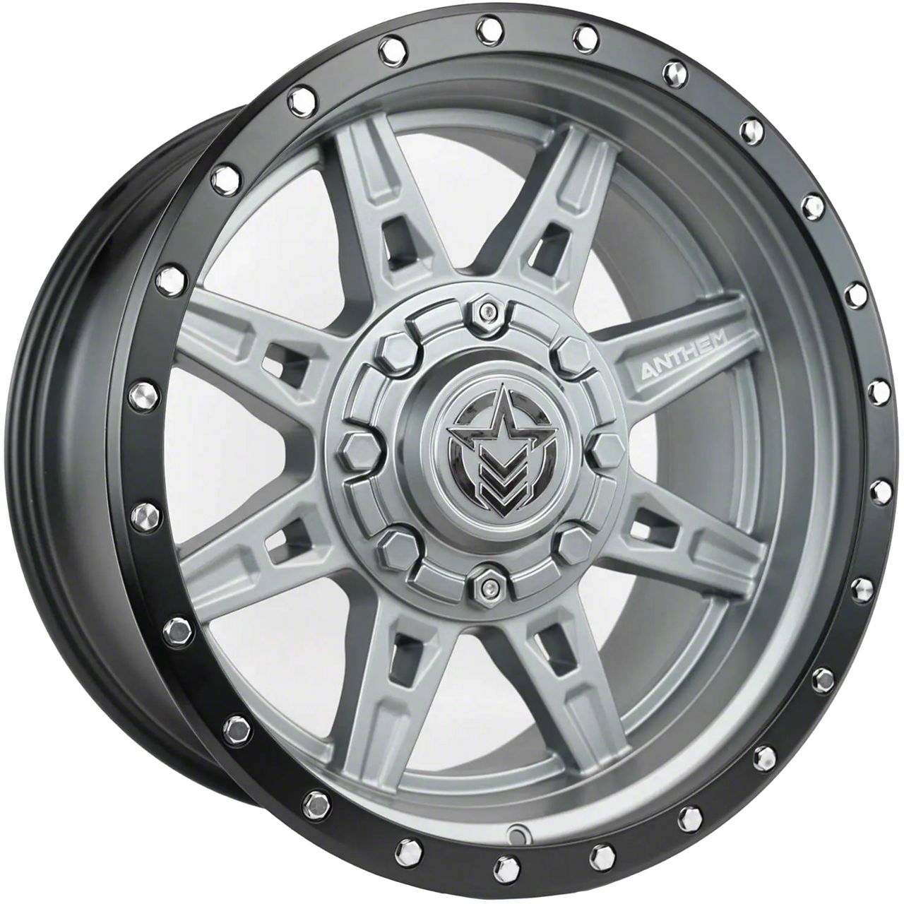 Anthem Off-Road Frontier Rogue Titanium Gray 6-Lug Wheel; 18x9; 18mm ...