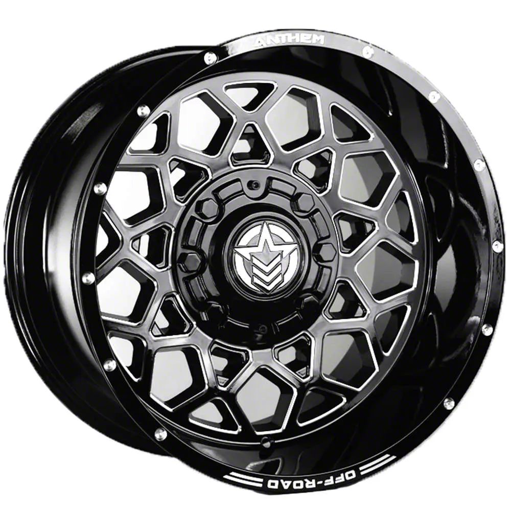 Anthem Off-Road Toyota 4-Runner Avenger Gloss Black Milled 6-Lug Wheel ...