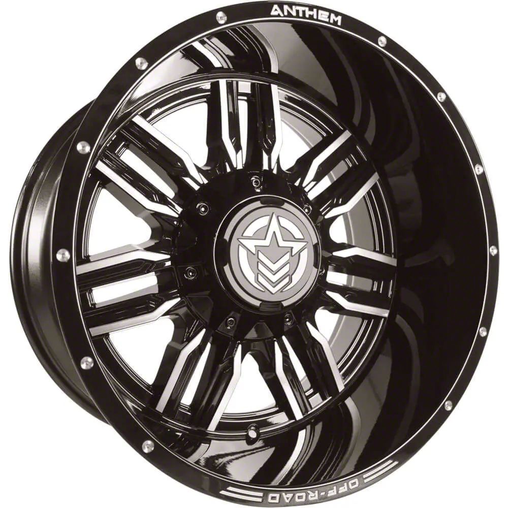 Anthem Off-Road Toyota 4-Runner Equalizer Gloss Black with Gray 6-Lug ...