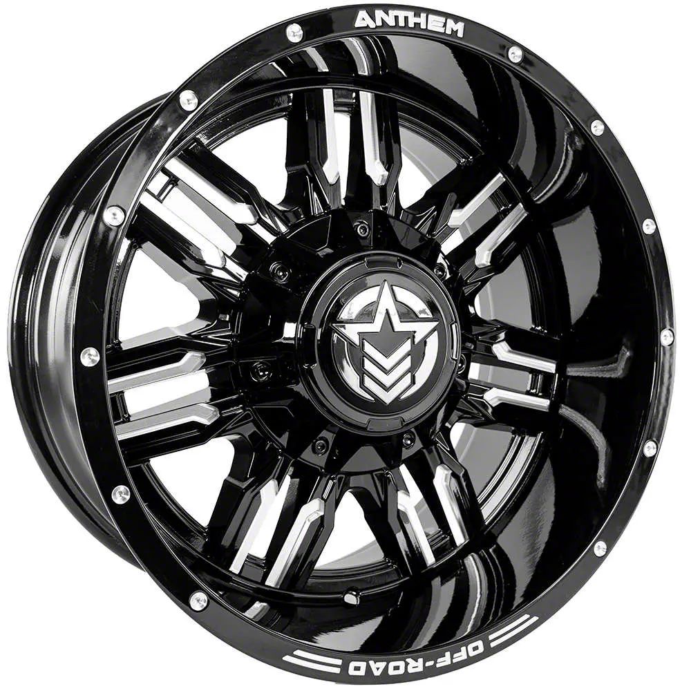 Anthem Off-Road Toyota 4-Runner Equalizer Gloss Black Milled 6-Lug ...