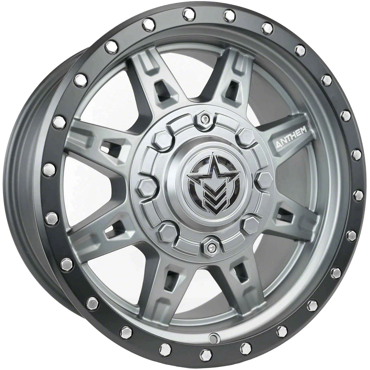 Anthem Off-Road Jeep Gladiator Rogue Titanium Gray Wheel; 17x9; -12mm ...