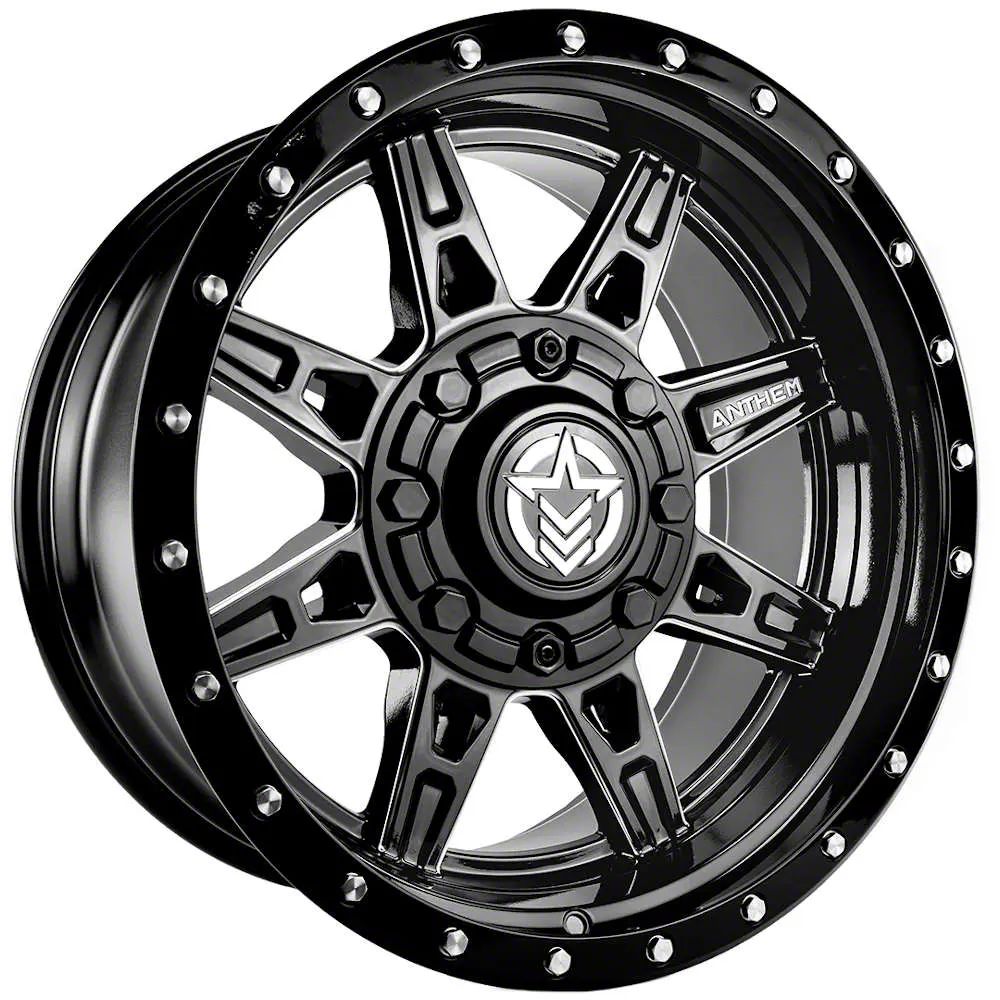 Anthem Off-Road Jeep Grand Cherokee Rogue Gloss Black Milled Wheel ...