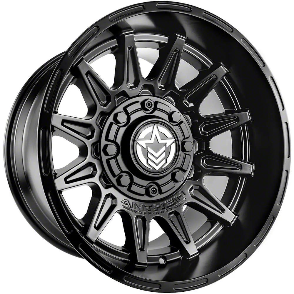 Anthem Off-Road Jeep Wrangler Liberty Satin Black Wheel; 20x12; -44mm ...