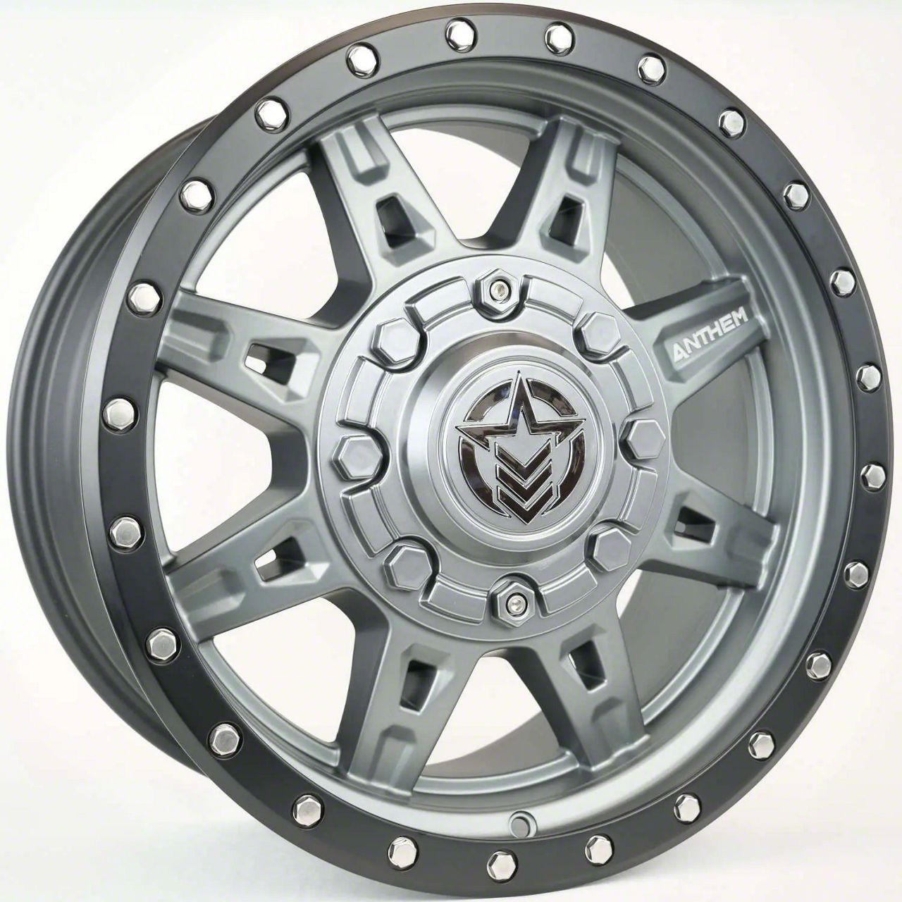 Anthem Off-Road Jeep Wrangler Rogue Titanium Gray Wheel; 17x8.5; 0mm ...
