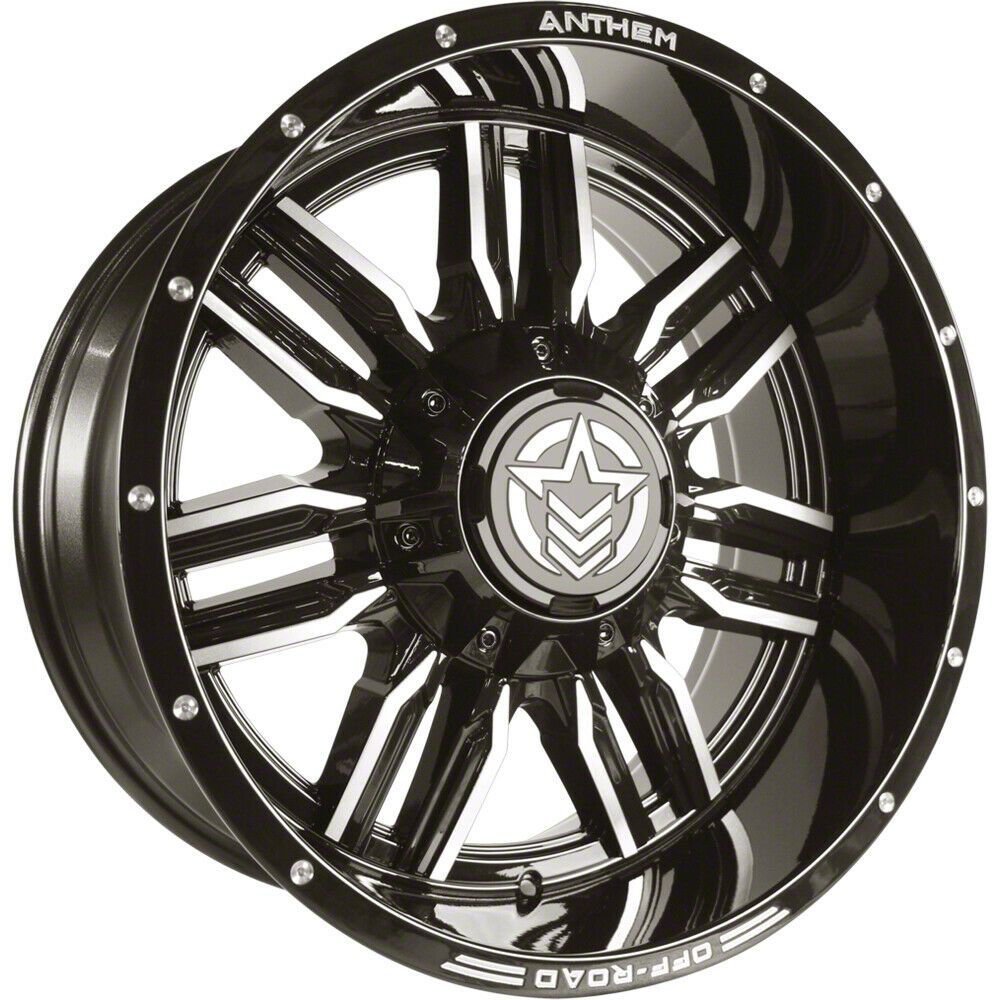 Anthem Off-Road Toyota 4-Runner Equalizer Gloss Black with Gray 6-Lug ...