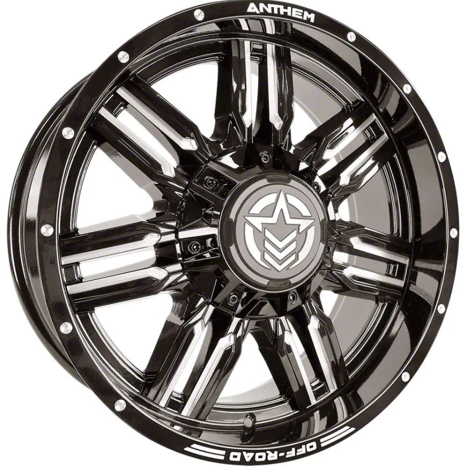 Anthem Off-Road Toyota 4-Runner Equalizer Gloss Black Milled 6-Lug ...
