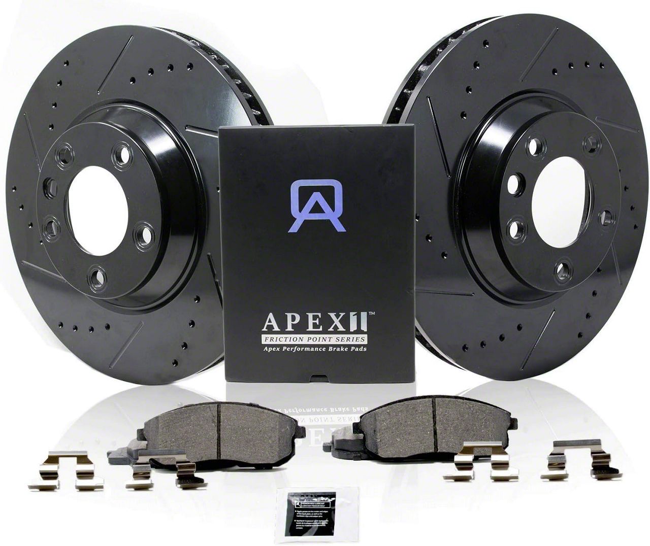 Apex One Titan Elite Cross-Drill and Slots 6-Lug Brake Rotor and ...