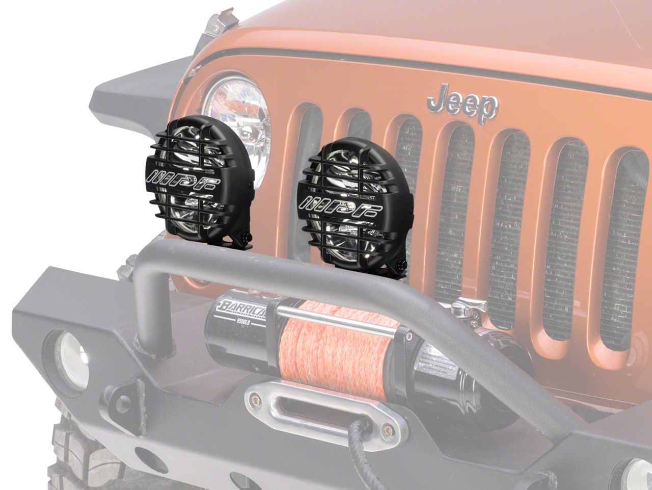 ARB Toyota 4-Runner 6.50-Inch IPF 968 Series Round Halogen Lights ...