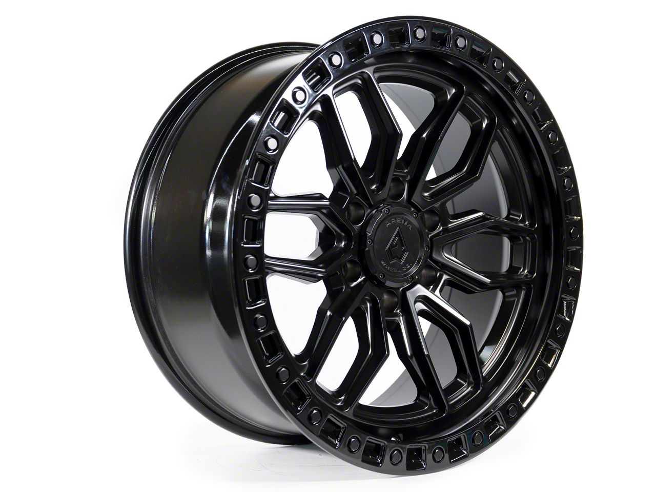 Arena Toyota 4-Runner Hustle Satin Black Center with Glossy Black Lip 6 ...