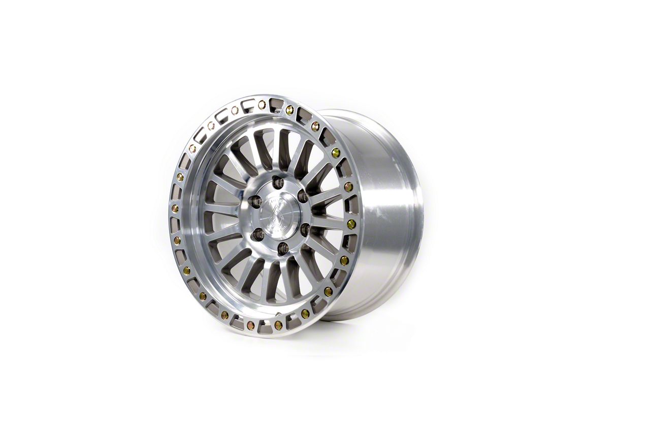 Arena Bronco Trophy Bright Machine with Zinc Bolts 6-Lug Wheel; 17x9 ...
